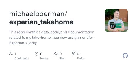 GitHub Michaelboerman Experian Takehome This Repo Contains Data