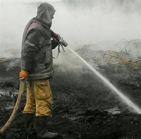 У Глобинському районі рятувальники восьмий день гасять пожежу на торфовищах Полтавщина