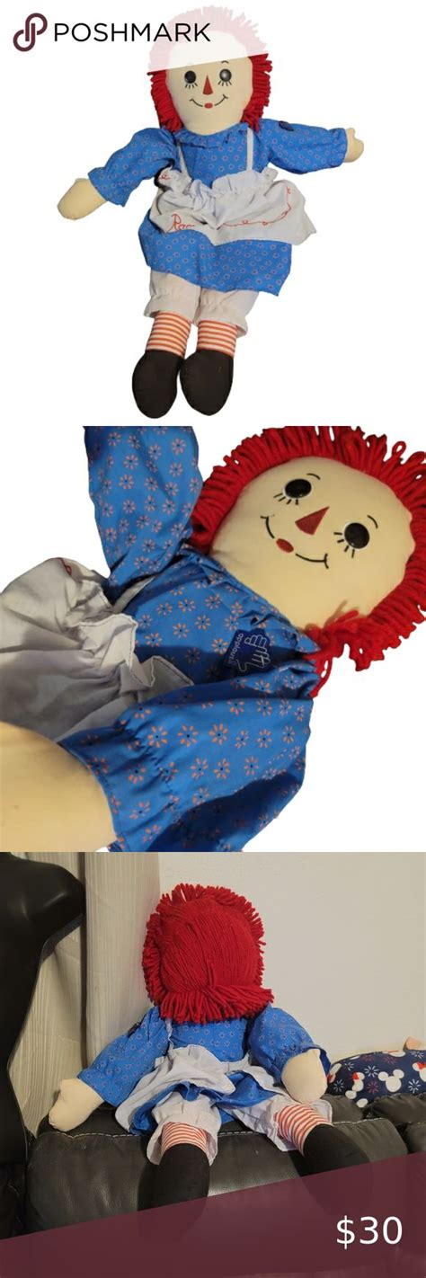 30 Tall Raggedy Ann Plush Doll 30 Applause I LOVE YOU Embroidered