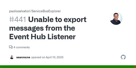 Unable To Export Messages From The Event Hub Listener · Issue 441 · Paolosalvatori