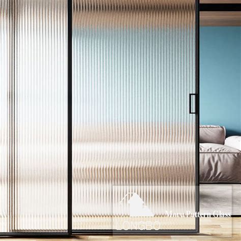Low Iron Moru Pattern Fluted Glass Figured Glass 45mm 5mm 6mm 8mm 10mm