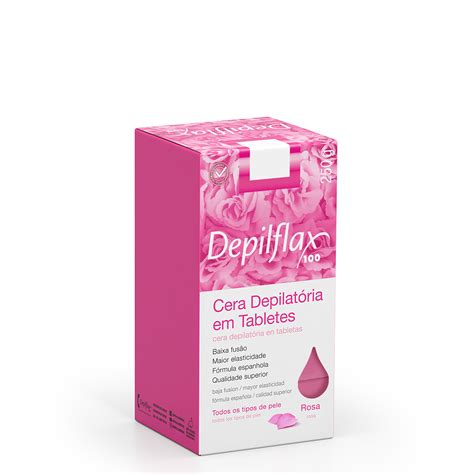Cera Quente Epilatória Depilflax Rosa 250g Depilflax cera quente e