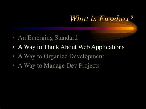 PPT Building Fusebox Frameworks PowerPoint Presentation Free Download ID 6329459