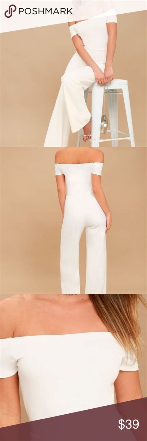 Lulus Alleyoop White Off The Shoulder Jumpsuit
