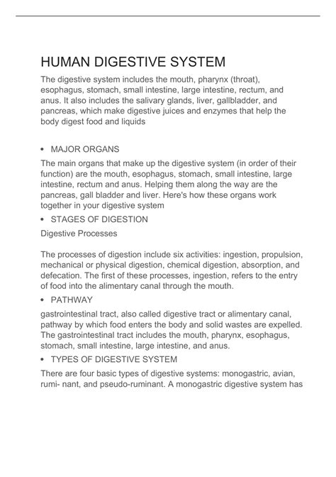 Human Digestive System Topic Science Stuvia Us