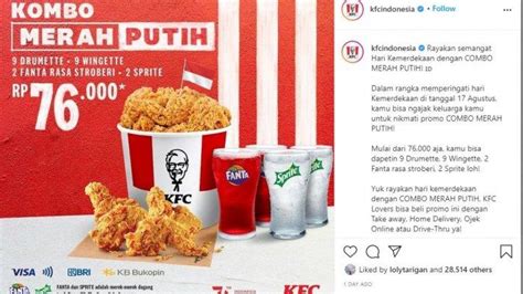 8 Promo HUT Kemerdekaan Untuk Hari Rabu 18 Agustus 2021 Ada KFC J CO Hingga Pizza Hut