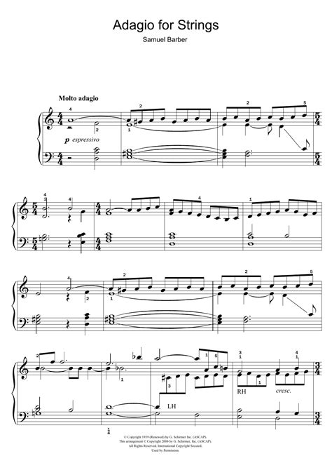 Samuel Barber Adagio For Strings Op 11 At Stanton S Sheet Music