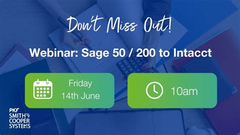 Pkf Smith Cooper Systems Limited On Linkedin Sageintacct Webinar Sageaccounting Pkfscs
