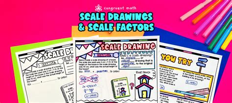 Scale Drawings And Scale Factors Congruent Math
