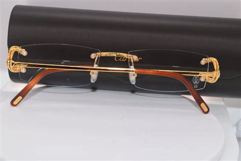 200ct Bust Down Cartier Glasses Custom Diamond Cartier Frames Etsy