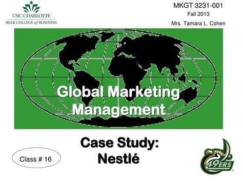 PPT Global Marketing Management Case Study Nestlé PowerPoint