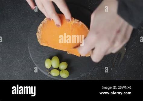 Aged Cheese Mimolette Or Cheddar Fresh Tasty Food Dish Delicious Gourmet Food Background On The