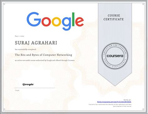 Suraj Kumar Agrahari On Linkedin Coursera Lpu Scse Computernetwork Bitsandbytes