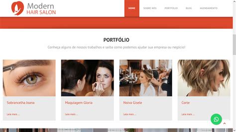 Script Php Site Para Salão De Beleza Blog Administração Responsivo