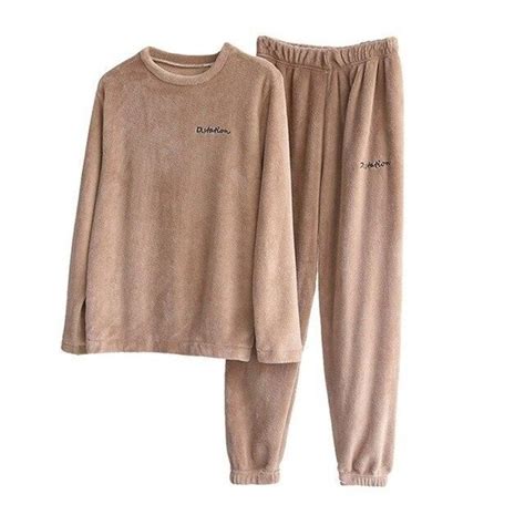 Coral Fleece Pajama Suit Flannel Pajamas With Warm Hooded Two Piece