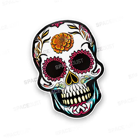 Marigold Flower Sugar Skull Sticker The Sugar Skull