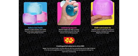 Schylling Nice Cube Nee Doh Stress Ball Sensory Toys Needoh Fidget