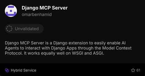 Django MCP Server MCP Servers LobeHub