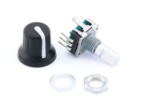 Rotary Encoder With Pushbutton 24 Pulse Kiwi Electronics