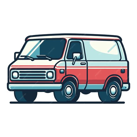 Van Drawing Design Graphics Illustration Clipart Eps Premium Ai