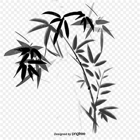 대나무 일러스트 대나무 문화 예술 잉크 Png 일러스트 및 Psd 이미지 무료 다운로드 Pngtree