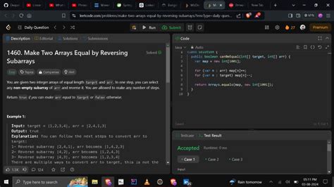 Deepak Kumar Singh On Linkedin Leetcodechallenge Codingjourney
