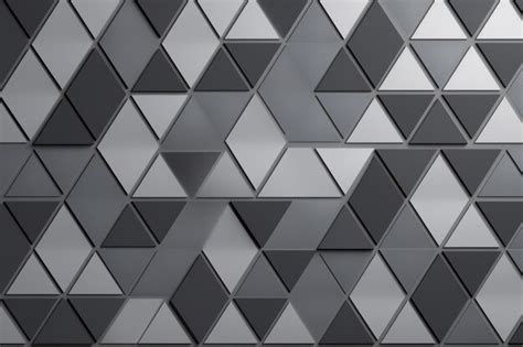 Stylish Geometry Gray Triangle Shaped Tile Vector Design In 32 Aspect