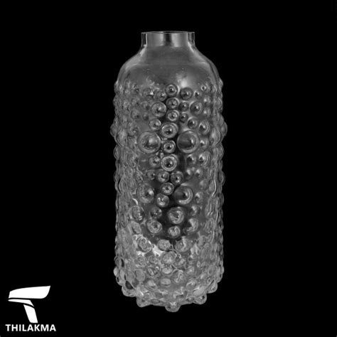 Clear Bubble Glass Vase