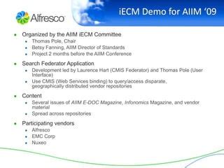 Federated ECM Search With CMIS PPT