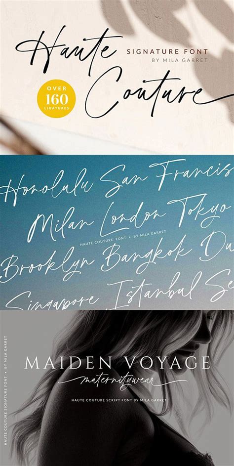 Hautecouture Handwritten Script Font A Script Font By Mila Garret