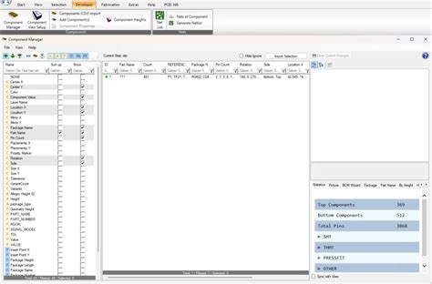 Virtual BOM Export PCB Investigator