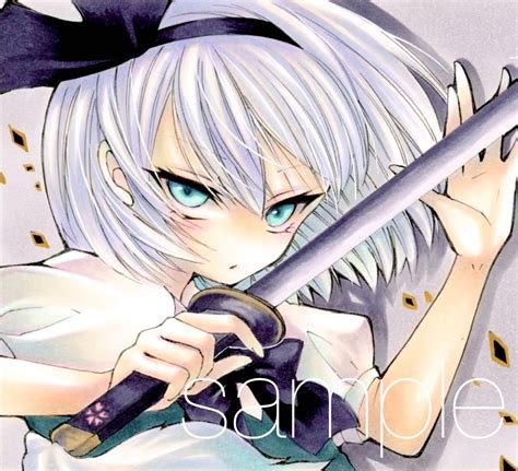 Yahooオークション 同人手描きイラスト 東方project 魂魄妖夢 ミニ