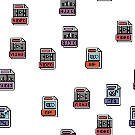 File Format Document Vector Seamless Pattern 21229695 Vector Art At