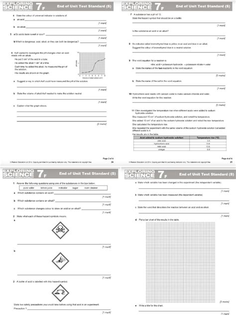 Exploring Science Test 7f Standard Pdf