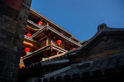 Hekeng Tulou Cluster In The Early Morning Tulou Is The Unique Dwelling