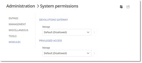modules devolutions documentation