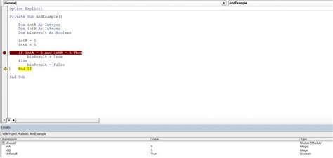 Vba Logical Operators Or And Xor Not Is Like Automate Excel