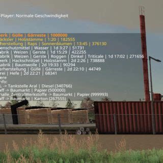 ProductionsInfoHud V1 0 0 2Beta FS19 Landwirtschafts Simulator 25 Mods LS25 Mods