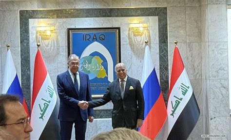 المطلع وزير الخارجية العراقي يستقبل نظيره الروسي في بغداد