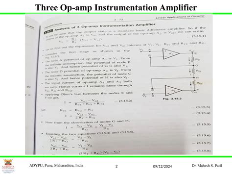 Ppt For Instrumentation Amplifier With Three Opamp Ppt