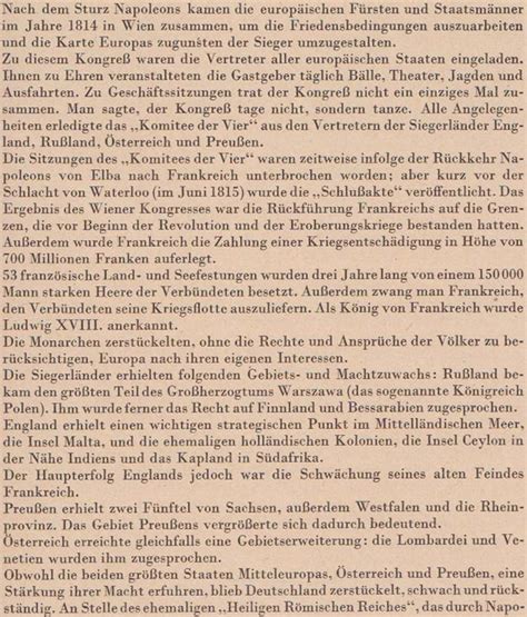 Der Wiener Kongress Vom 18 9 1814 Bis 9 6 1815