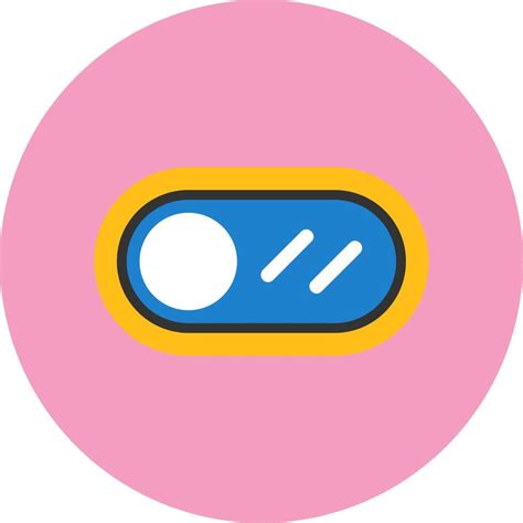 Toggle Button Flat Circle Style Icon 54681281 Vector Art At Vecteezy