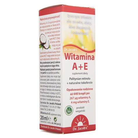 Dr Jacob S Witamina A E Ml Medpak