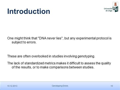 Fran Ois Ancien Sascha Kretzschmann Olivier Suplis Genotyping Errors