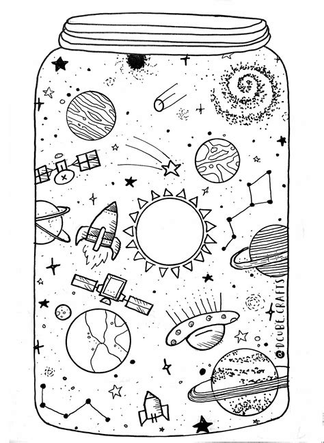 Simple Space Drawings Drawing Rjuuc Edu Np