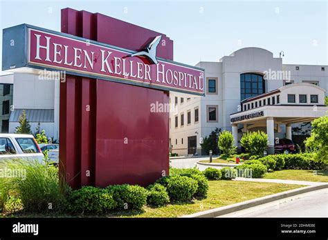Alabama Tuscumbia Helen Keller Hospital Sign Entrance Outside Exterior
