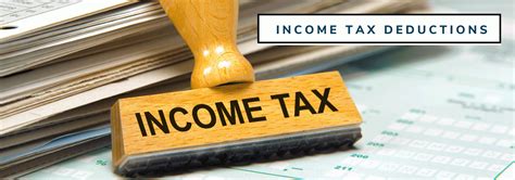 Types Of Income Tax Deductions