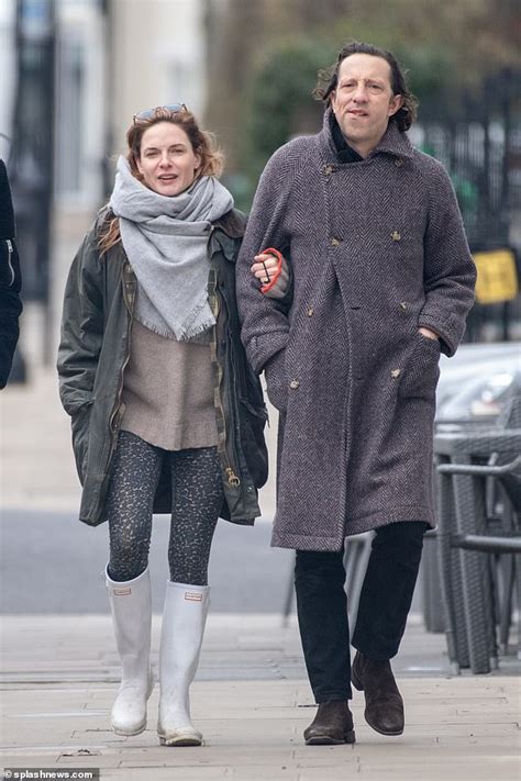 Actress Rebecca Ferguson Heads Out On A Stroll With Her Husband In