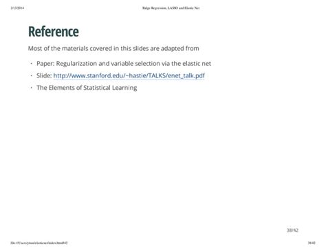 Ridge Regression Lasso And Elastic Net Pdf Physics Science