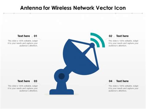 antenna for wireless network vector icon ppt powerpoint presentation